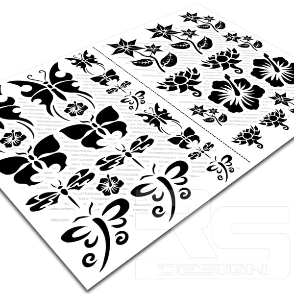 A4 FLOWER POWER DECALS – Richard Scott Design