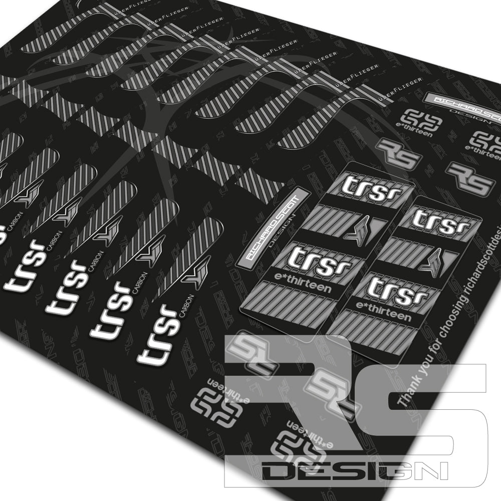 e-thirteen TRSr Carbon YT RIM AND HUB DECAL KIT – Richard Scott Design