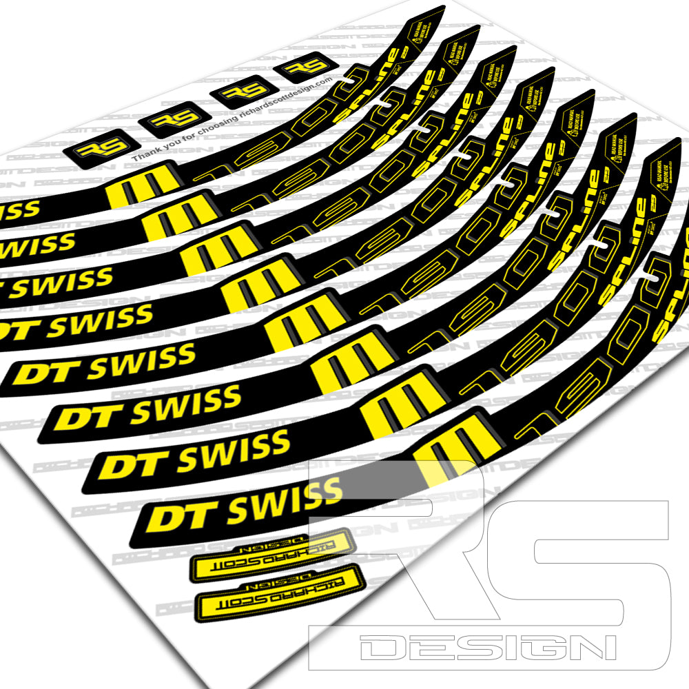 2017 DT SWISS M1900 SPLINE WHEEL RIM DECAL KIT – Richard Scott Design