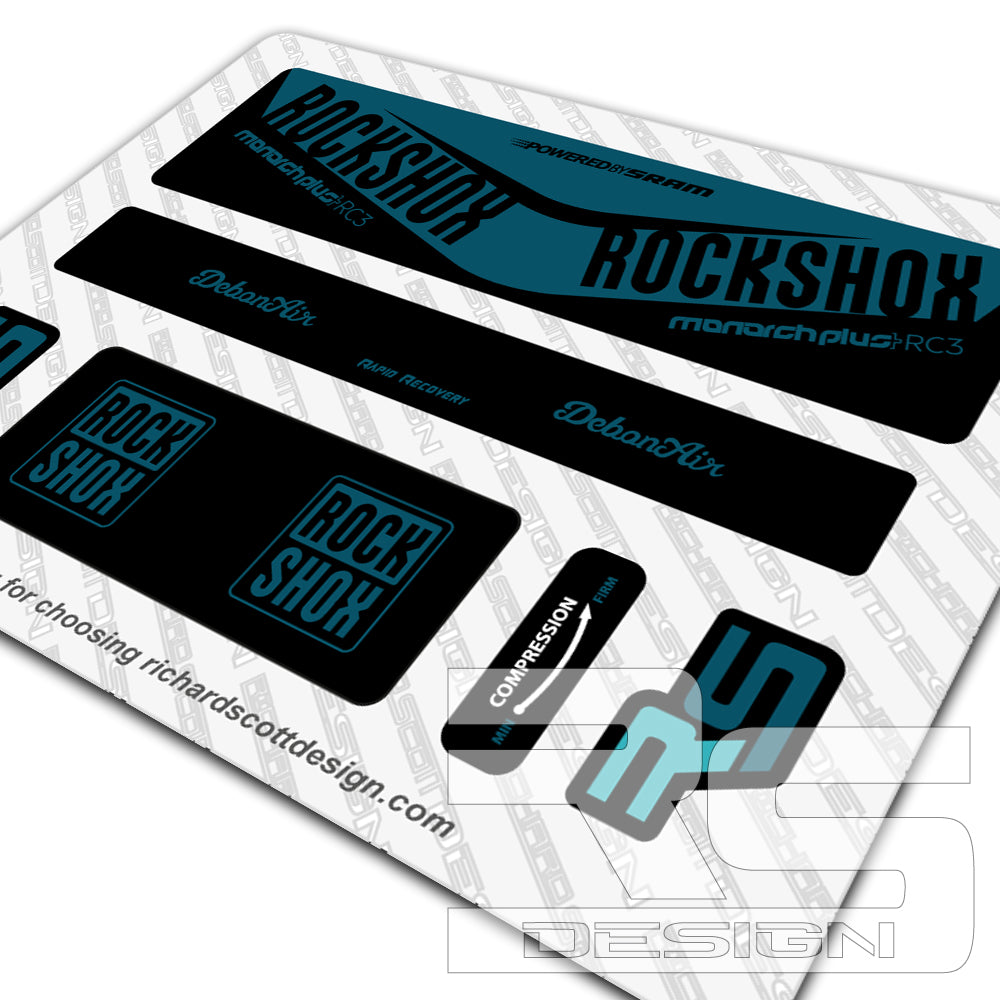 ROCKSHOX MONARCH DEBONAIR STYLE DECAL KIT – Richard Scott Design